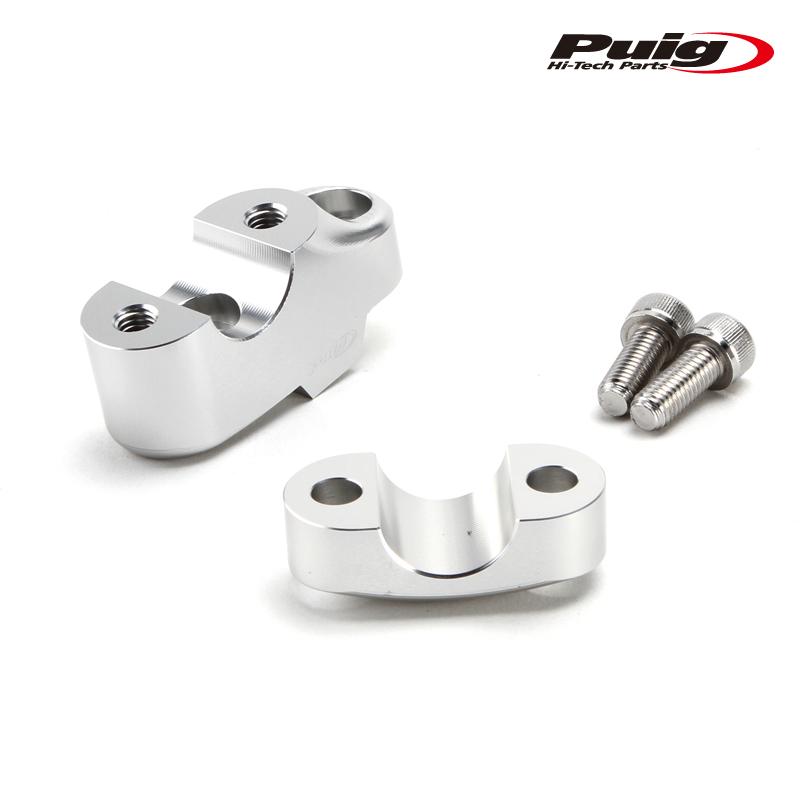 Puig 21811P PULLBACK RISERS [SILVER] UP20mm BACK16mm Φ25mm BMW F750GS ...