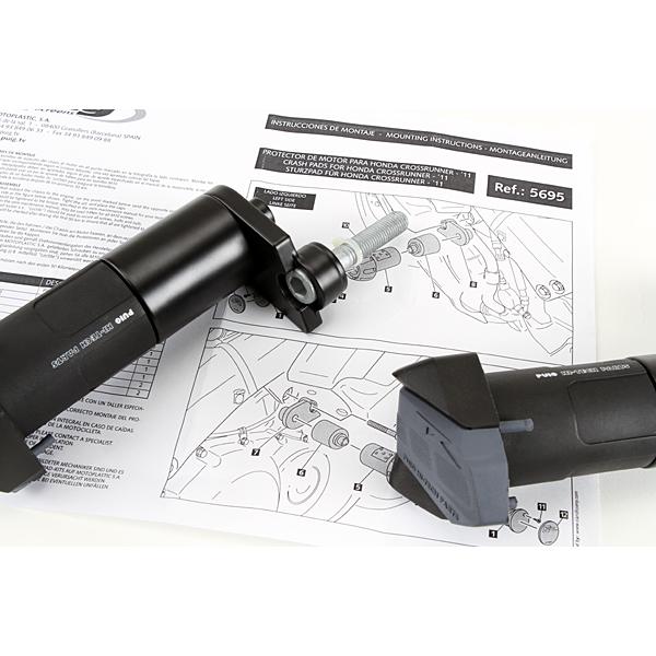 Puig 5695N FRAME SLIDERS HONDA CROSSRUNNER (11-14) プーチ フレームスライダー : RAM ...