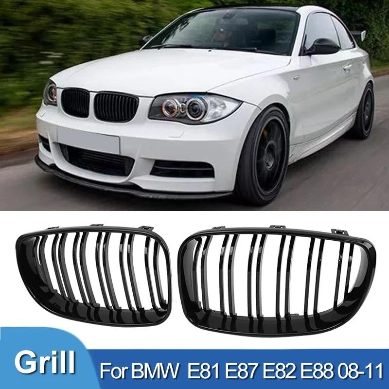 【並行輸入品】 eco BMW E81 E87 E82 E88 128I 130I 135I フロント バンパー キドニー グリル レーシング 07-11 つやあり ブラック カス : ラマ ...