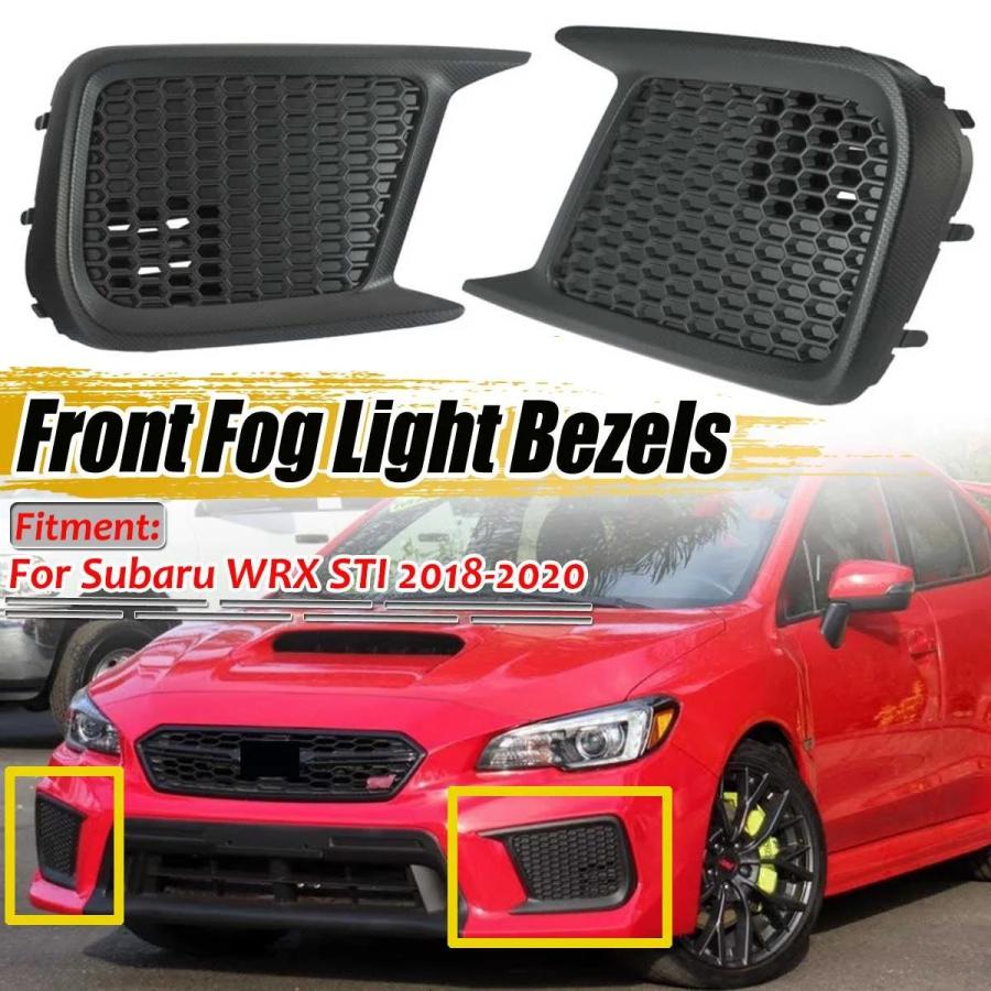 フロント フォグ ライト グリル カバー ベゼルs ハニカム スバル WRX STI 2018年 2019年 2020年 57731VA400 ...