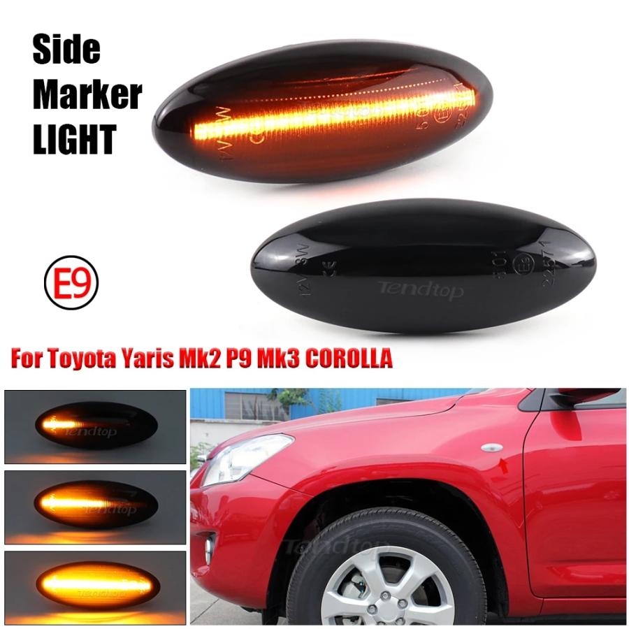 シーケンシャル LED サイド マーカー ウィンカー ライト トヨタ ヤリス カローラ オーリス Mk1 E15 RAV4 Mk3 : ラマイストア - 通販 - Yahoo!ショッピング