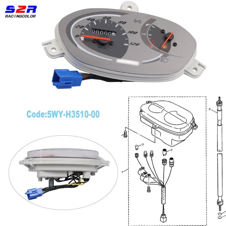 【並行輸入品】 タコメーター バイク メーター スピード ダッシュボード ヤマハ JOG XC FC CE 100 JOG100 XC100 ...