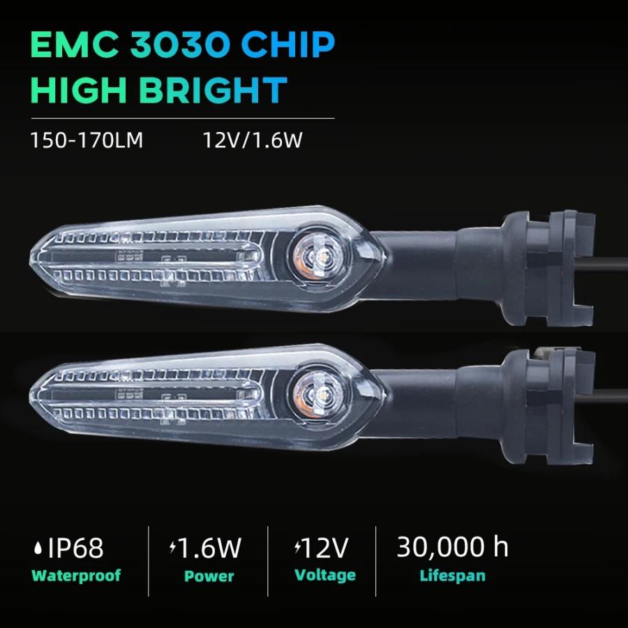 LED ウィンカー ヤマハ MT07 テネレ 700 XJ6 FZ6 MT09 トレーサー 900 MT10 MT03 FZ25 バイク Flhing Directional フラッシュ ...