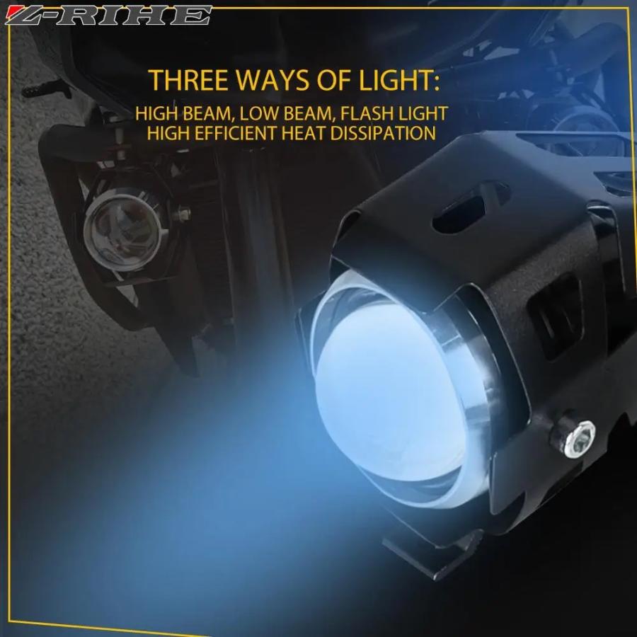 125W 12V U5 バイク ヘッドライト LED Spotライト ヘッド ランプ Spot フォグ ライト ヤマハ TRIシティ 125 ...