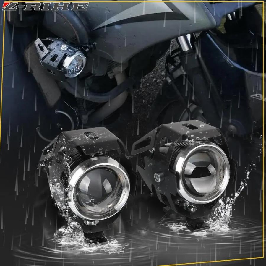 125W 12V U5 バイク ヘッドライト LED Spotライト ヘッド ランプ Spot フォグ ライト ヤマハ TRIシティ 125 ...