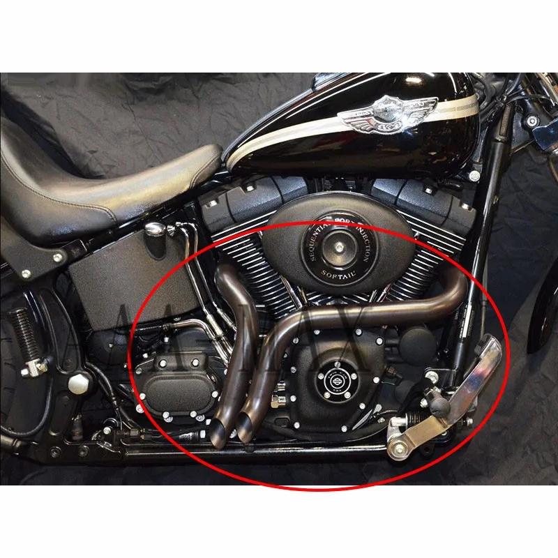 エキゾースト マフラー アルミ 金属 バイク ソフトail チョッパー ボバー カスタム スポーツスター XL883 X48 X72 ファットボーイ ストリート 750 G : ラマイストア ...