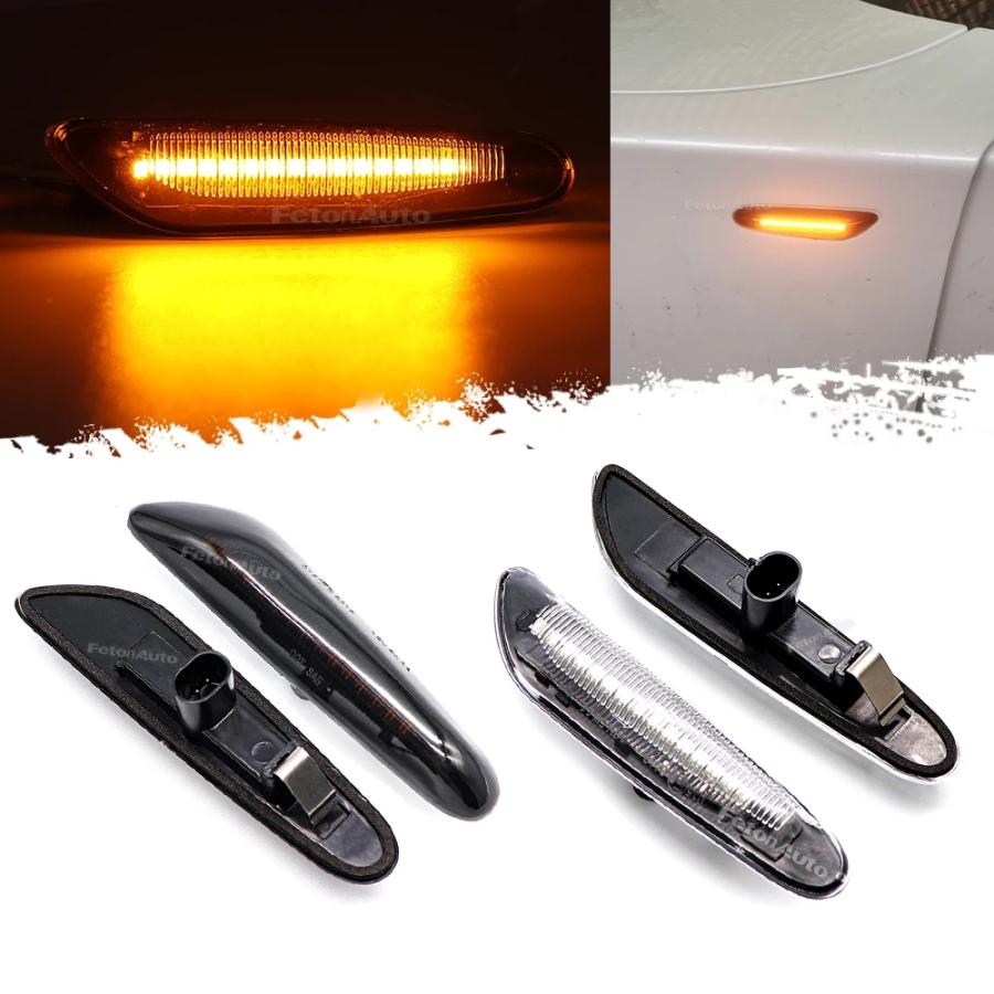 【並行輸入品】 BMW E60 E61 E87 E90 E91 E92 E93 E81 E82 E88 E46 X3 E83 X1 E84 LED Flashing シーケンシャル ウィンカー ...