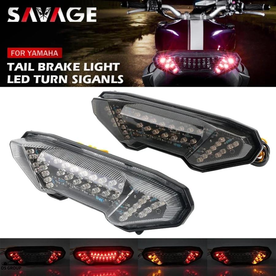 LED テールライト ウィンカー シグナル ヤマハ MT09 FZ09 FJ09 トレーサー 900/9/GT MT10 FZ10 モーターcycle リア ストップ ブレーキ ライト ...