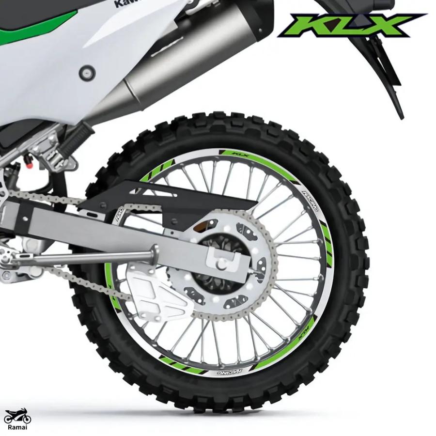 Hot sell Motorcycle Wheel Sticker Decal Reflective Rim For KAWASAKI ...