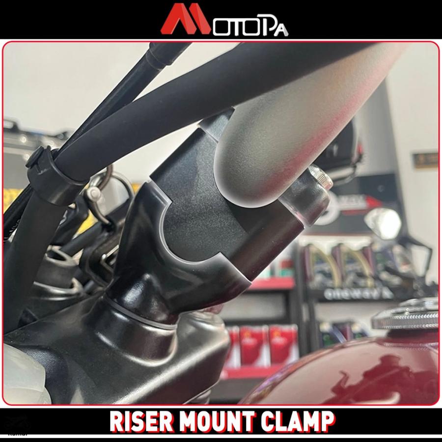 モーターcycle T100 25MM ハンドル バー Riser Heightening Cランプ マウント Rocket III s ...