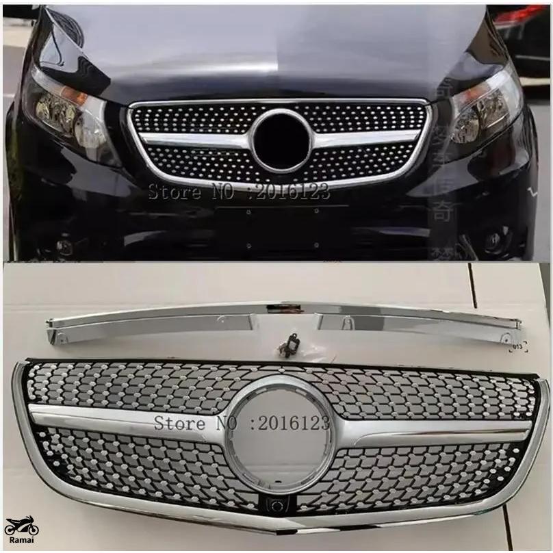 2015年-2019年 メルセデス ベンツ ヴィトー ヴィトー/V クラス W447 ダイアモンド グリル ブラック シルバー V260 V250 フロント バンパー レーシング : ラマイス ...