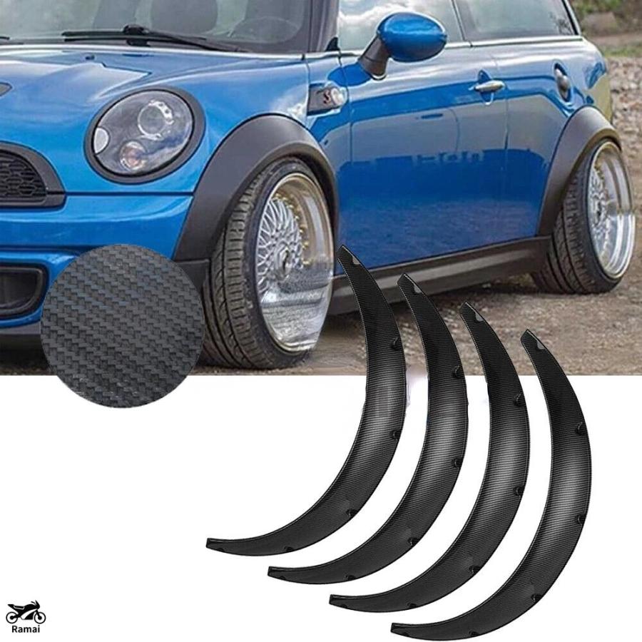 【並行輸入品】 LAICY ミニクーパー R53 R56 R58 2015年-2022年 トラック ホイール フェンダー Flares カバー ...