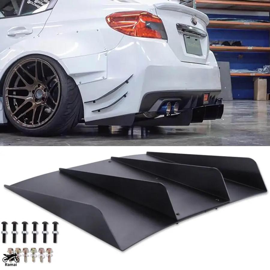 LAICY For Subaru WRX STI 2015-2018 Rear Bumper Diffuser 4-Fin Spoiler ...