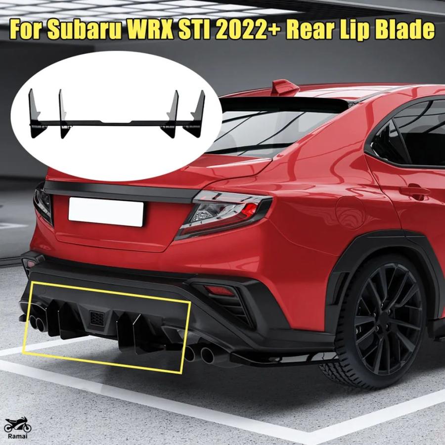 For Subaru WRX STI 2022+ Car Rear Lip Spoiler Splitter Tail Wind Blade ...