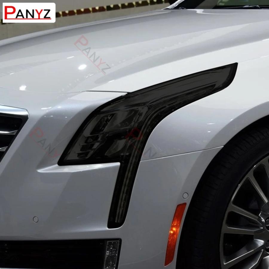 2 Pcs ヘッドライト 保護 フィルム ヘッドランプ 透明 ブラック TPU ステッカー キャデラック CT6 XT4 XT5 XT6 XTS ATS s : ラマイストア - 通販 ...