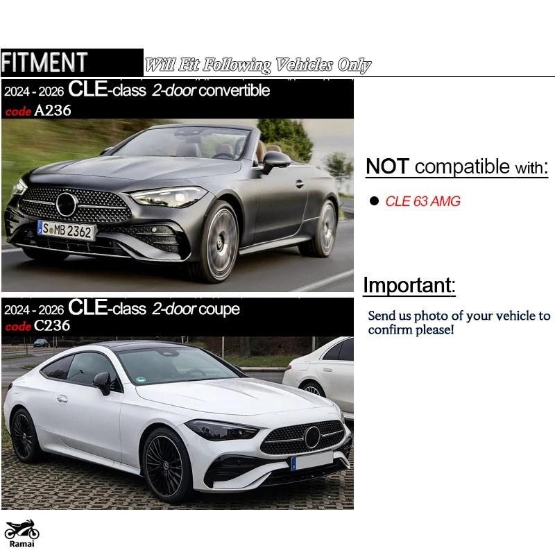 W236 フロント ラジエーター グリル フィット 2024 - 2026 メルセデス CLE クラス A236 カブリオレlet C236 ...