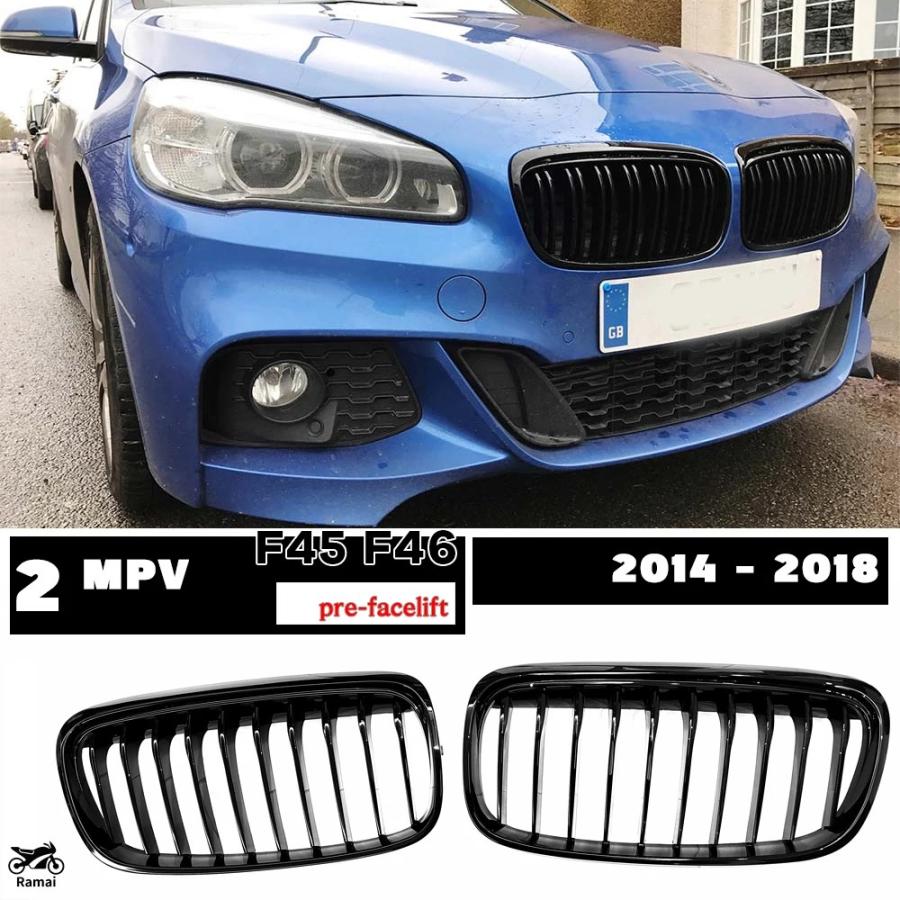 【並行輸入品】 F45 キドニー グリル BMW 2 シリーズ Pre-フェイスリフト Active Gran ツアラー F46 Pre ...