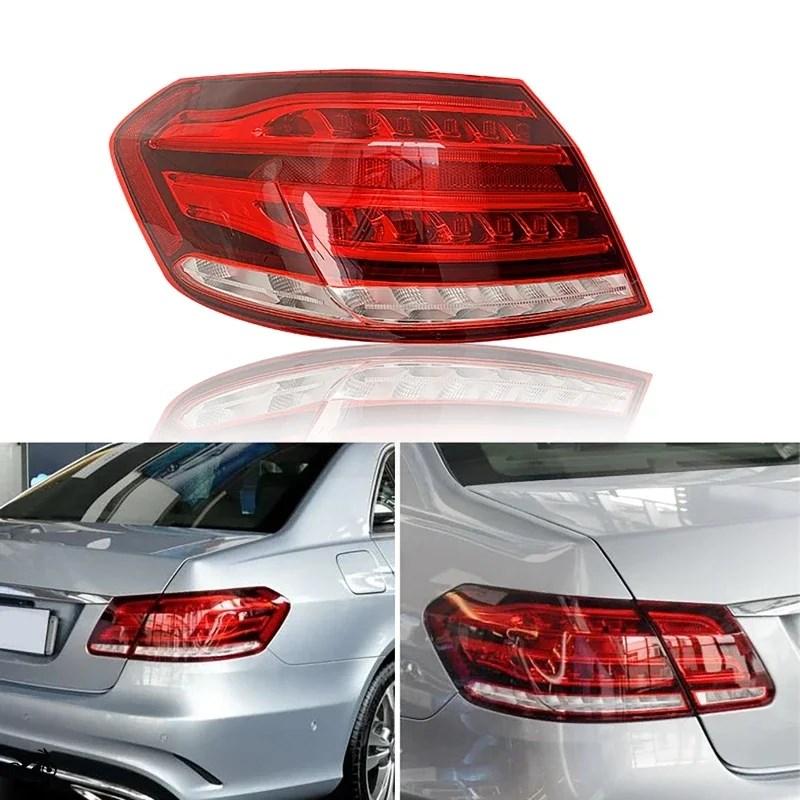 ライト アセンブリ メルセデス ベンツ W212 E350 E400 E550 E63 AMG E250 2014年-2016年 外側 LED テールライト 警告灯 ブレーキ シグナル ランプ ...