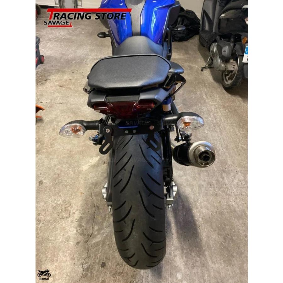 2024 MT07 FZ07 YZFR7 Motorcycle Rear Tail Tidy Fender Eliminator Kit License Plate Holder For ...