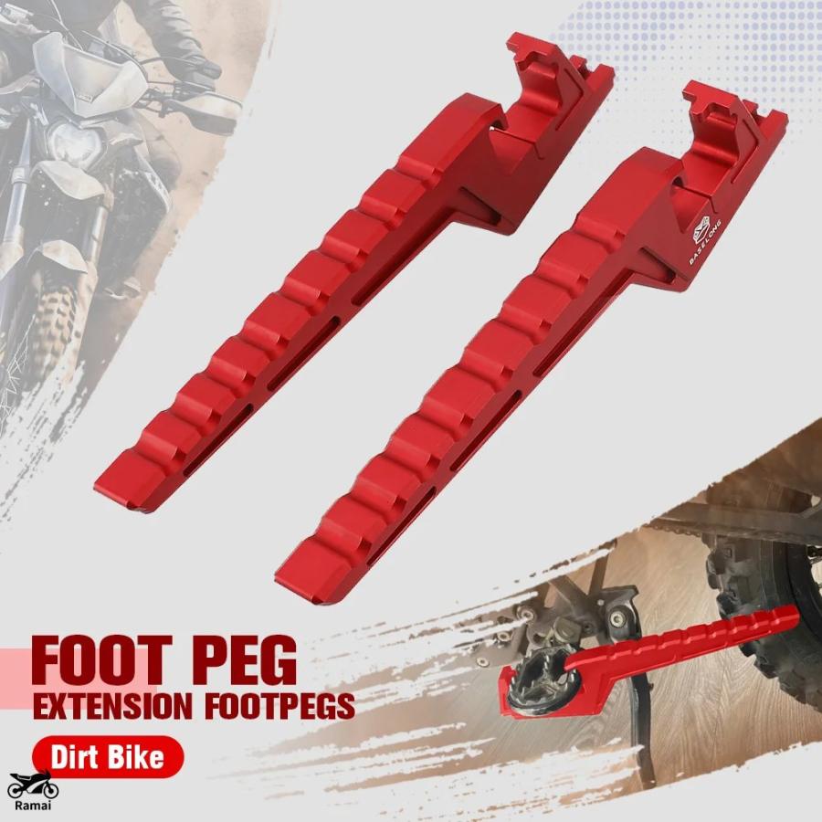 New Passenger Foot Peg Extensions Extended Footpegs For Honda XR75 XR80 ...