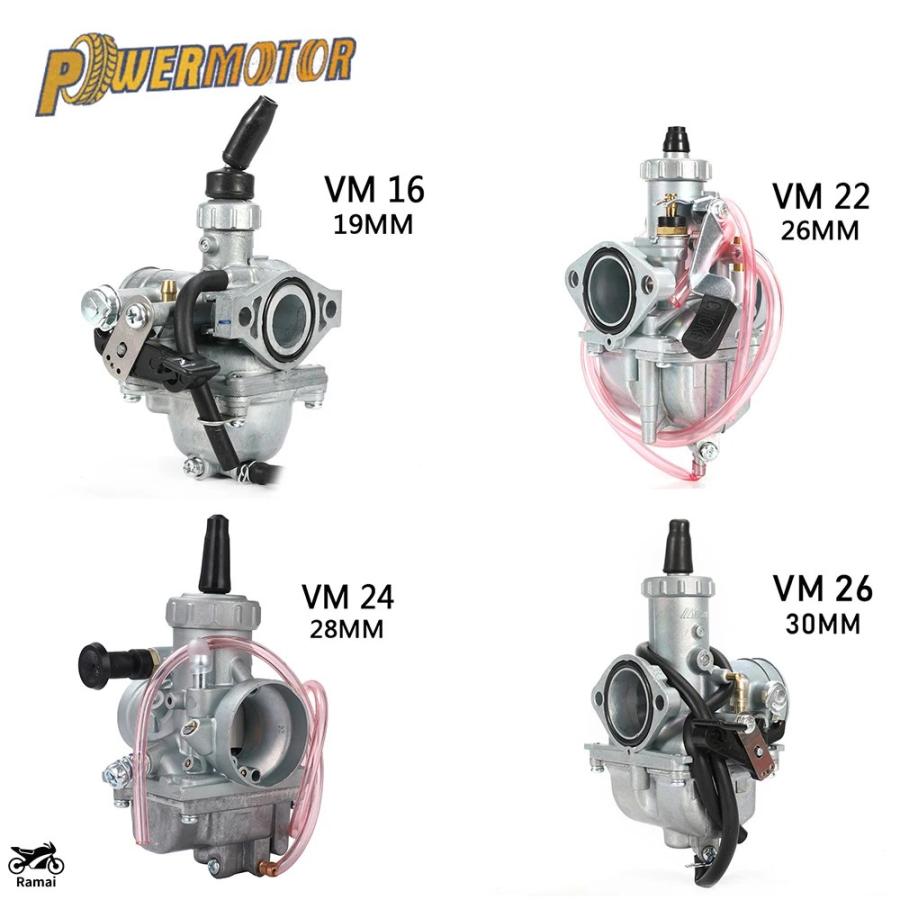 Mikuni キャブレター VM16 22mm VM22 26mm VM24 28mm VM26 30mm キャブurateur 110cc to 250cc ピット ダート バイク ATV ...
