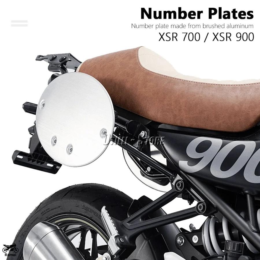 サイド ナンバー プレート アルミ シルバー パネル プロテクター ヤマハ XSR700 XSR 700 2021年 - 2023 XSR900 900 2022年 : ラマイストア - 通販 ...