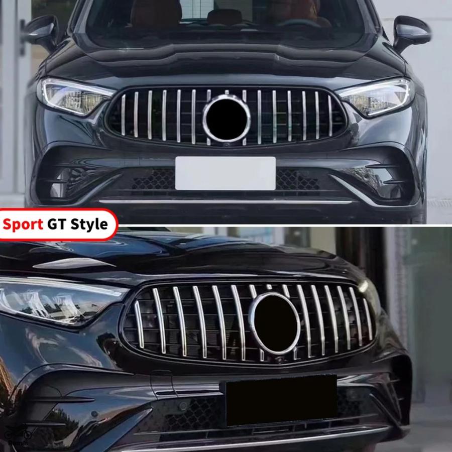 スポーツ フロント バンパー グリル ラジエーター インレット メッシュ ベンツ GLC X254 2022年+ 2023 2024 GT ダイアモンド : ラマイストア - 通販 ...