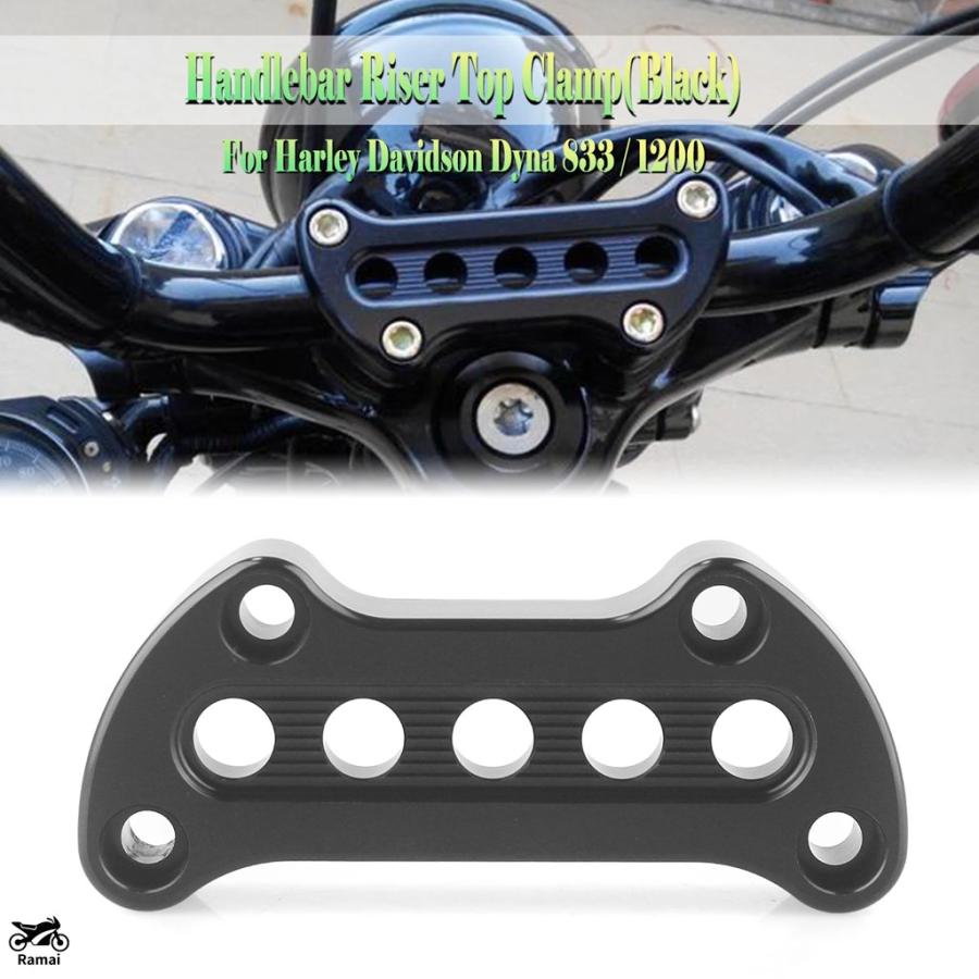 【並行輸入品】 バイク ハンドル バー ライザー クランプ マウント ハーレー ダビットソン ダイナ 883 1200 FX FXDF ソフテイル ローライダー スポーツスター : ラマイス ...