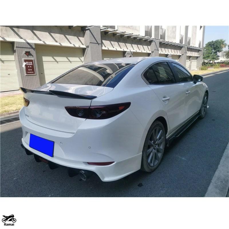For M4 Real Carbon Fiber Accessories Spoiler NEW Mazda 3 Sedan Car ...