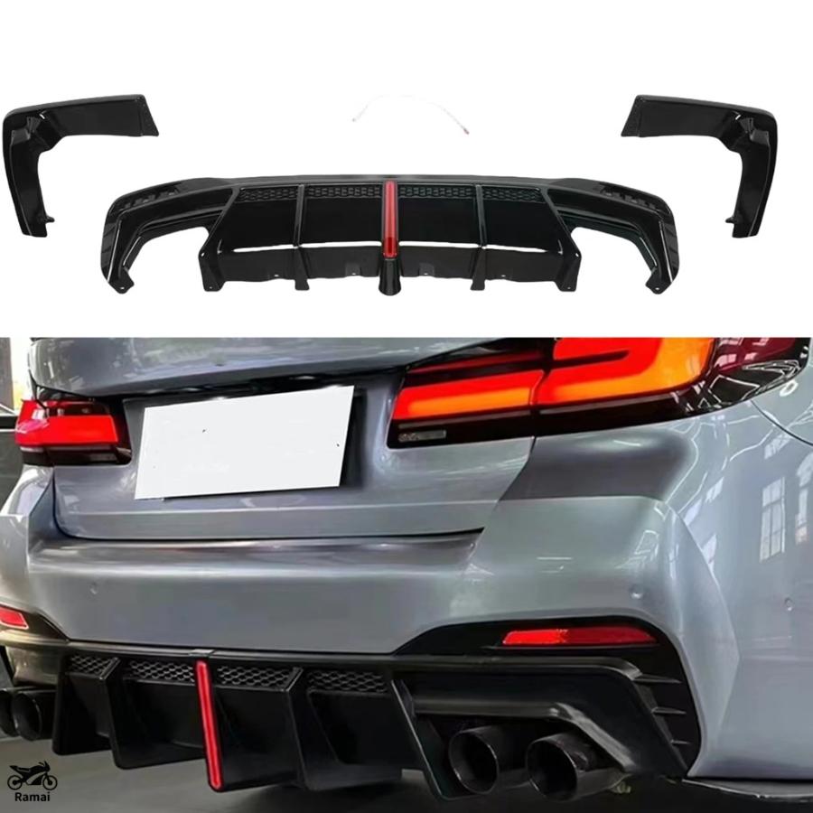 For BMW 5 Series G30 G31 G38 M550i 2017-2023 Rear Bumper Diffuser Lip ...
