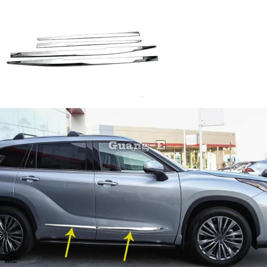 For Toyota Highlander 2020 2021 2022 Car Body Sticker Side Door Trim ...