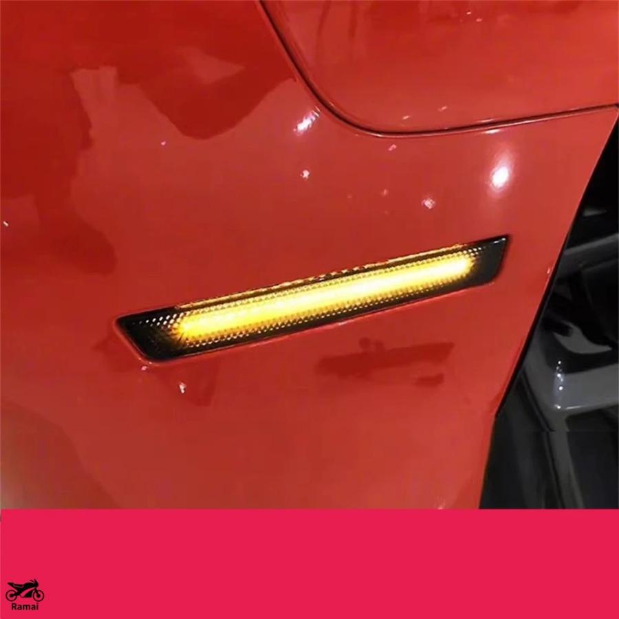 Car modified Led Rear Bumper Light for Dodge Challenger Brake Flashing Lamp Turn Signal 2pcs ...