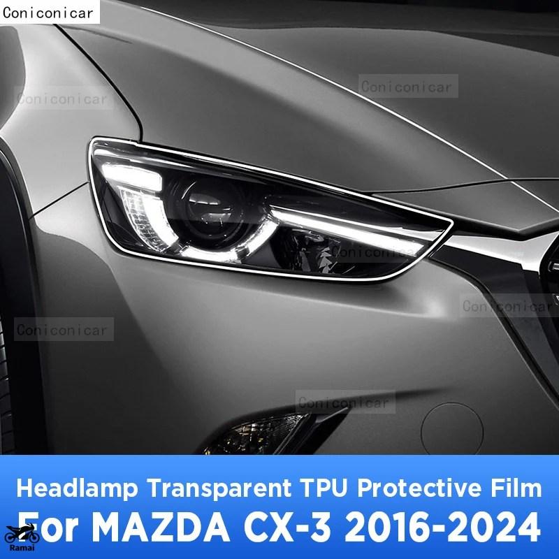 【並行輸入品】 マツダ CX-3 2016年-2024 CX3 ヘッドライト 傷 フロント ランプ 透明 TPU 保護 フィルム ステッカー カスタム パーツ : ラマイストア - 通販 ...