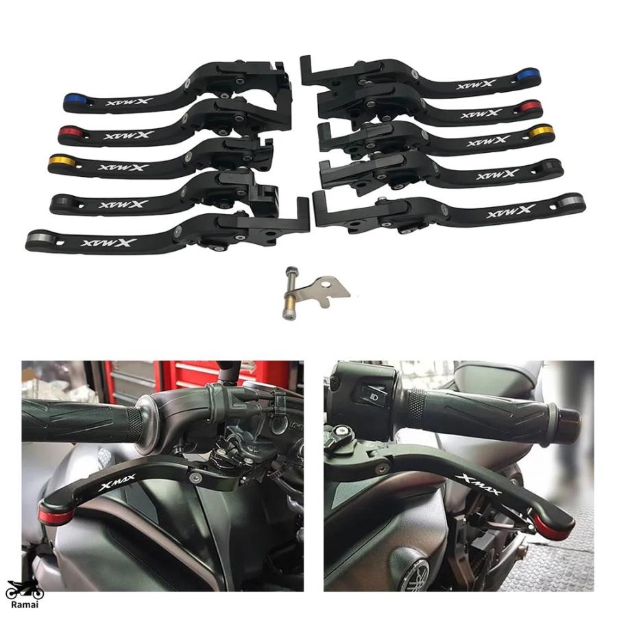 【並行輸入品】 SEMSPEED CNC X MAX 2023 バイク ロング ブレーキ クラッチ パーキング レバー ヤマハ XMAX300 ...