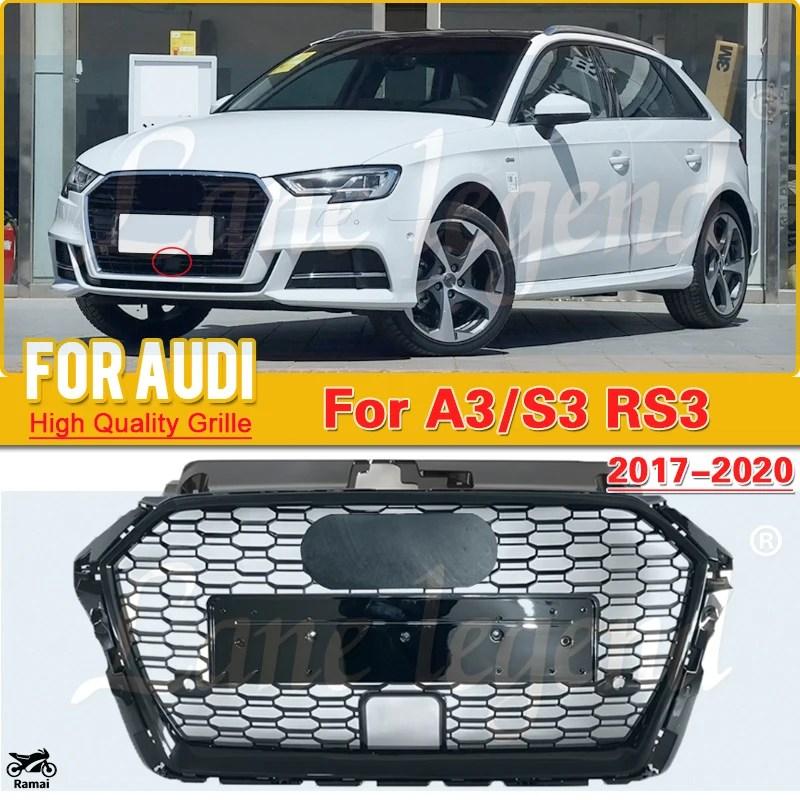 【並行輸入品】 レーシング グリル RS3 アウディ A3 S3 8V 2017年-2020年 フロント バンパー ラジエーター ベント ...
