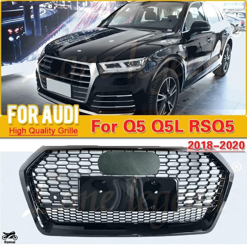 RSQ5 フロント スポーツ Hex メッシュ ハニカム フードグリル つやあり ブラック アウディ Q5 Q5L 2018年 2019年 2020年 tools : ラマイストア - 通販 ...