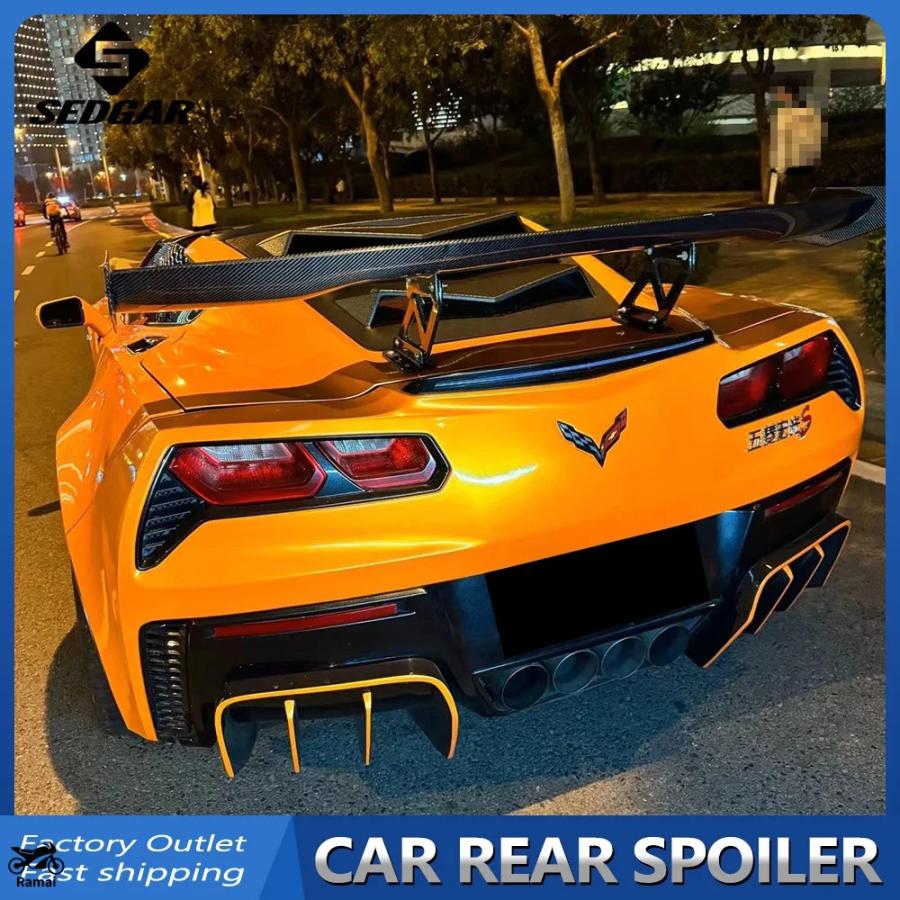 2014年-2023 シボレー コルベット C7 C8 Z06 トランク スポイラー GT 本物 カーボン ウィング : ラマイストア - 通販 - Yahoo!ショッピング