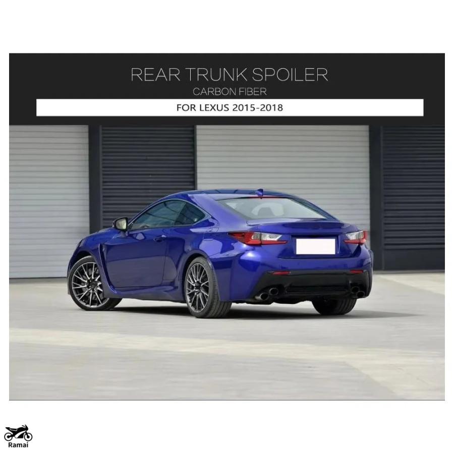 Carbon Fiber Rear Spoiler Wing for Lexus RC-F 2015+ : ラマイストア - 通販 ...