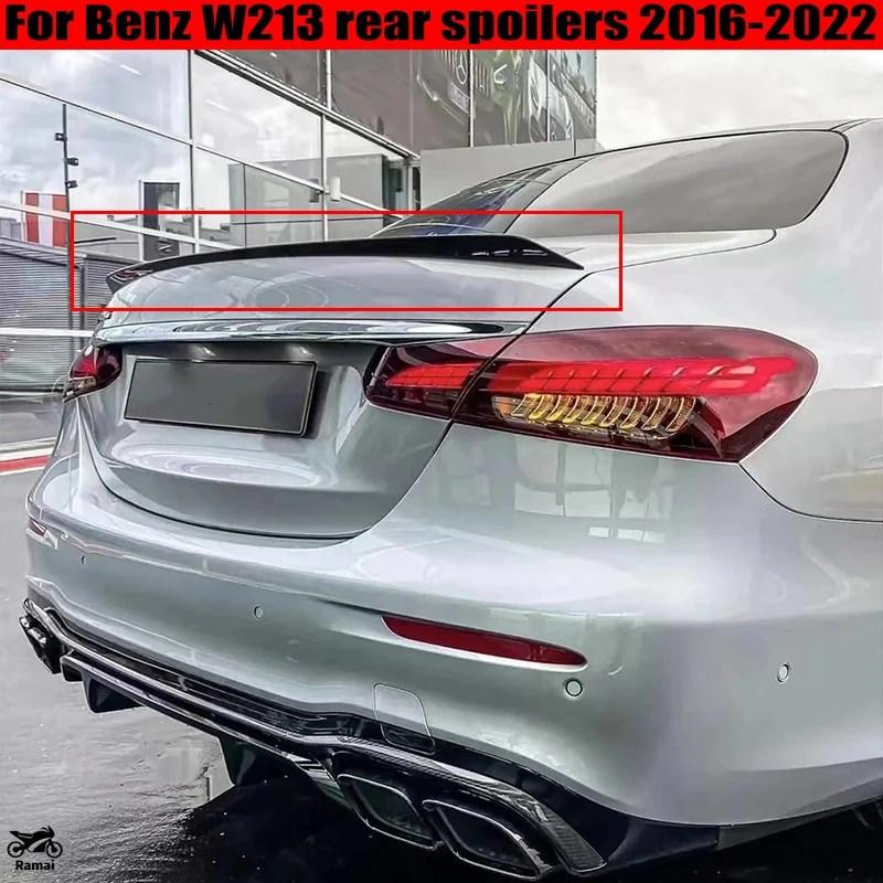 メルセデス-ベンツ E-クラス W213 E200 E260 E300 4ドア 2016年-2022年 E63S /カーボン リア トランク カバー スポイラー ウィング エアーfオイル ...