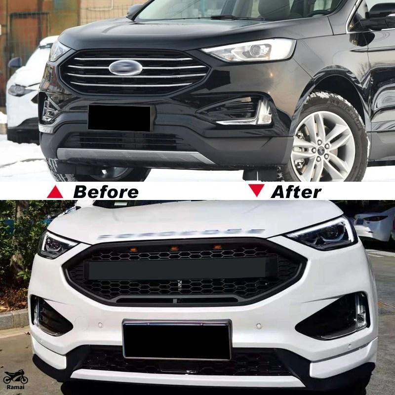FIT FOR FORD EDGE 2019-2022 MODIFICATION FRONT GRILLE W/LED RACING ...