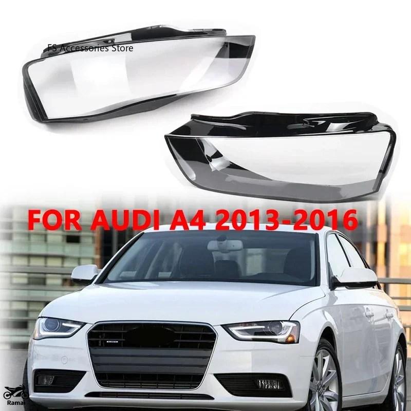 ペア フロント ヘッドライト カバー アウディ A4 A4L B9 2013年 2014年 2015年 2016年 ガラス ランプシェード ランプ レンズ : ラマイストア - 通販 ...