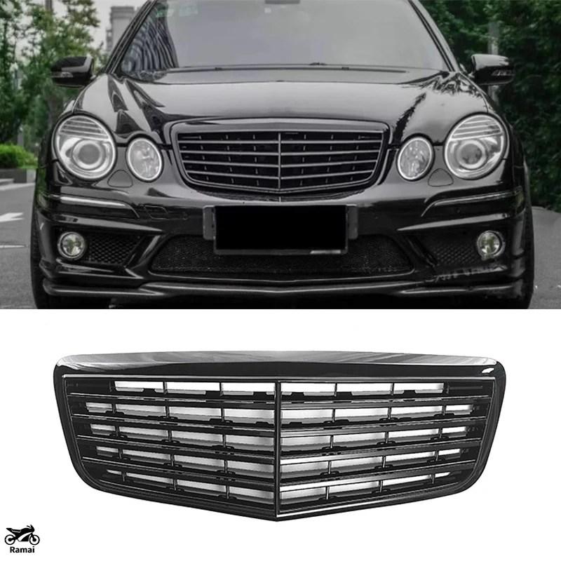 FRONT GRILLE FOR MERCEDES BENZ E-CLASS W211 E350 E320 E500 E550 2007 2008 2009 BUMPER RACING ...