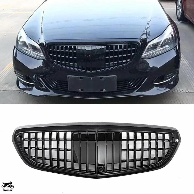 FRONT INLET GRILLE RACING GRILL FOR MERCEDES-BENZ E-CLASS W212 2013 2014 2015 MODIFIED TO ...