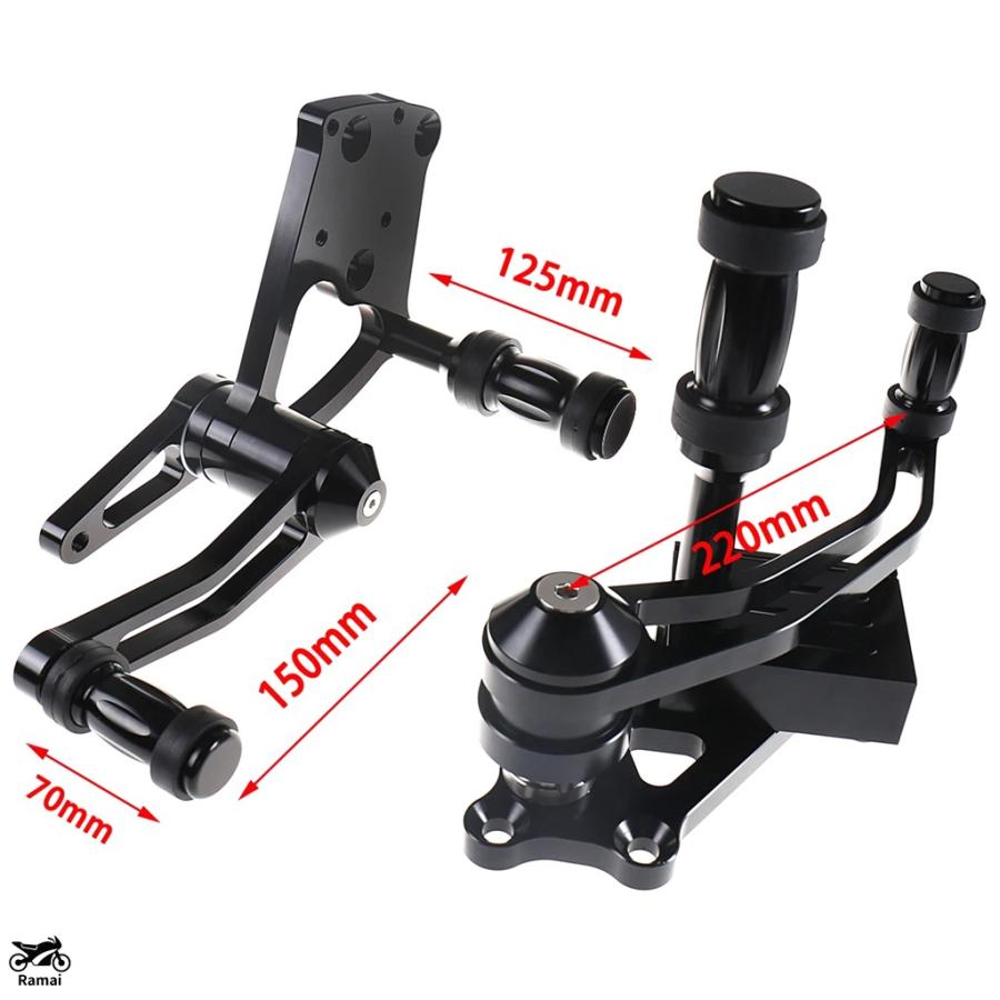 【並行輸入品】Polishing Billet Aluminum Forward Control Foot Peg Kits For ...