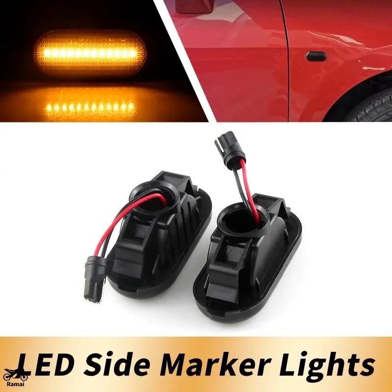 【並行輸入品】2PCS LED Side Marker Dynamic Turn Signal Lights Canbus For ...