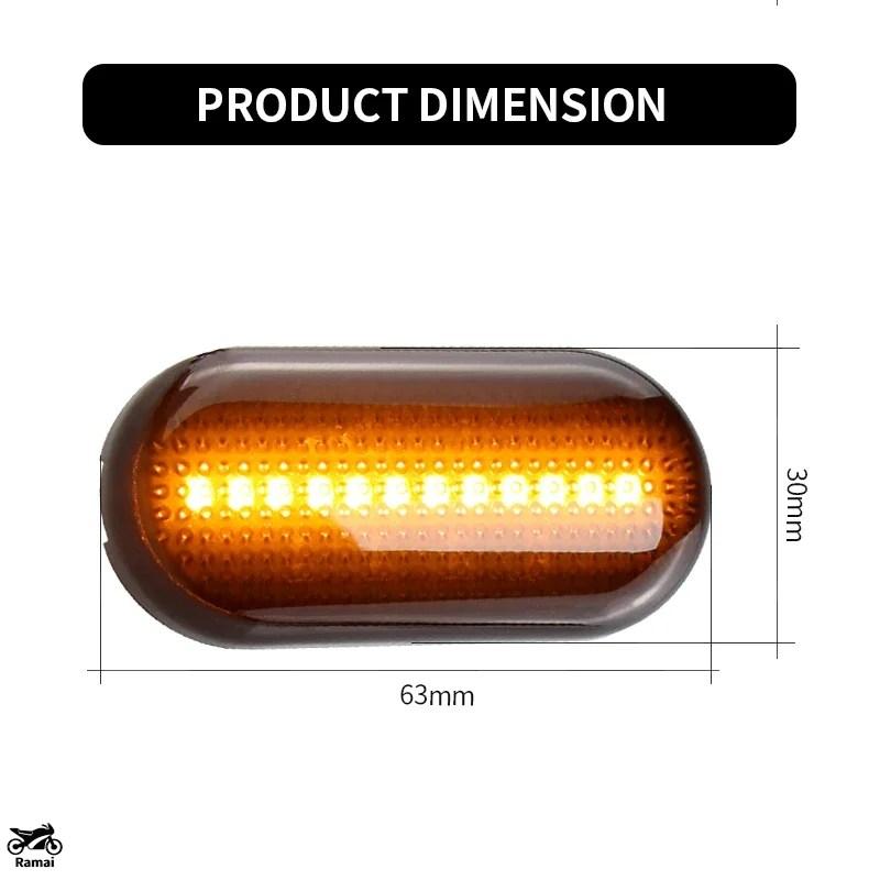 【並行輸入品】2PCS LED Side Marker Dynamic Turn Signal Lights Canbus For ...