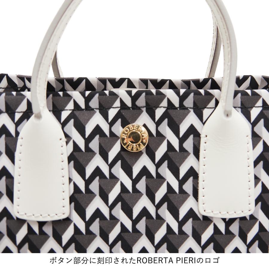Roberta Pieri 【特典付き】ロベルタピエリ ROBERTA PIERI 【正規品】KAGO カゴ BOOK BAG 21 ブックバッグ スクエア ミニバッグ 幾何学模様 ナイロン ...