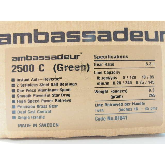 アブ ABU アンバサダー 2500C 緑 グリーン ベイトリール (317-18 : rf-317-18 : ランブルフィッシュ - 通販 - Yahoo!ショッピング