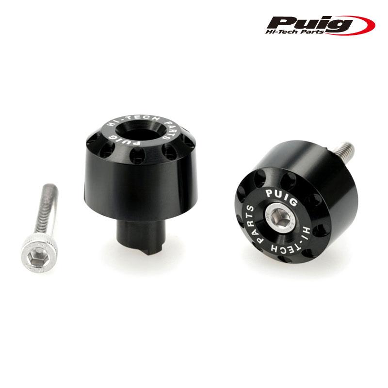 Puig（プーチ） Puig 20440N SHORT BAR ENDS WEIGHTS [BLACK] KAWASAKI Ninja 650 ...