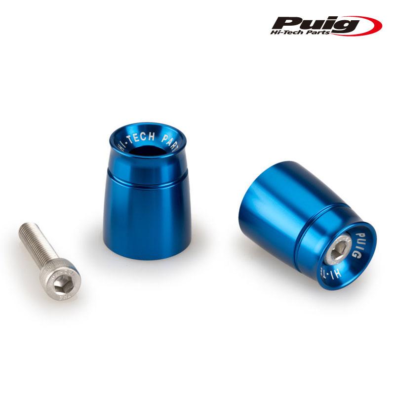 Puig（プーチ） Puig 21008A SHORT BAR ENDS WEIGHTS WITH RIM [BLUE] KAWASAKI ...